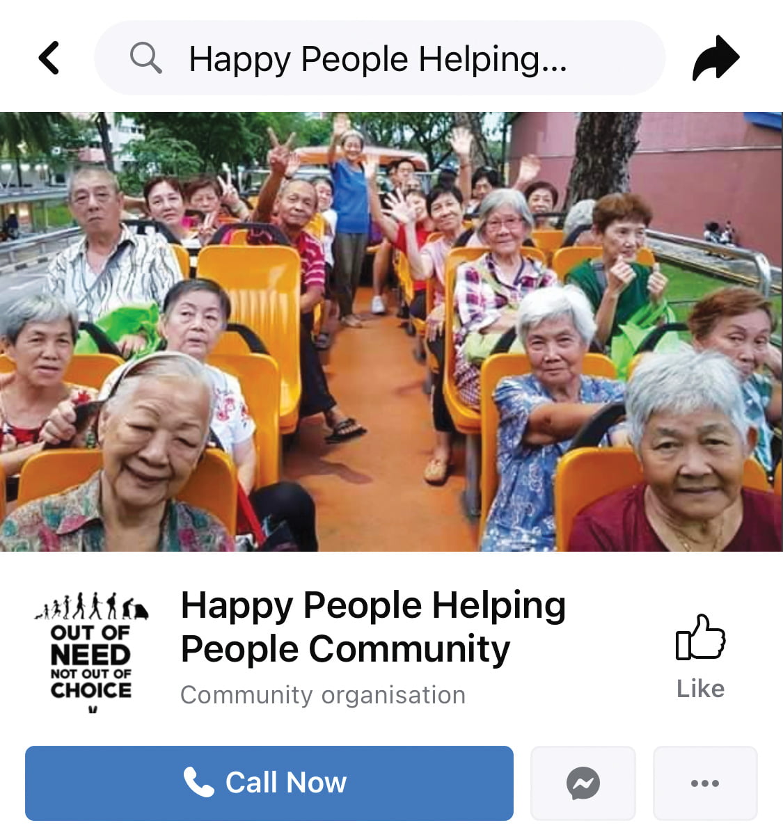 Happy People Helping People: The community caring for the elderly year ...